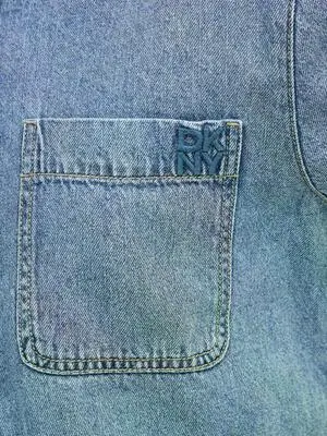 Dkny Belted Denim Mini Dress