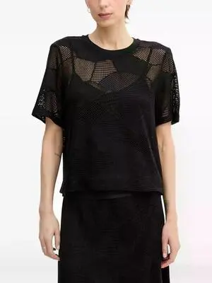 Dkny Short-sleeve Blouse - Black