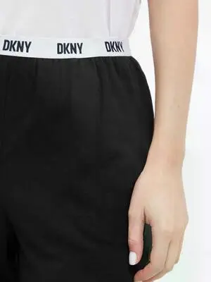 Dkny Logo-print Elasticated-waistband Pajama Bottoms