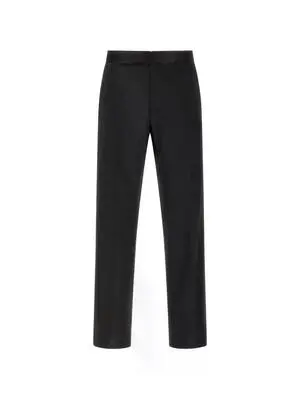 LARDINI Double-breasted Satin-trim Suit