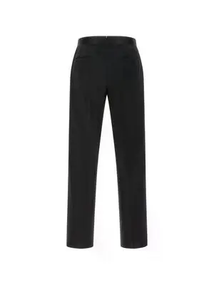 LARDINI Double-breasted Satin-trim Suit