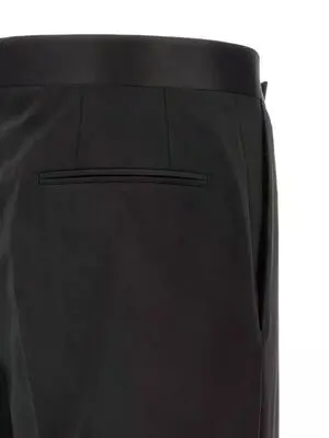 LARDINI Double-breasted Satin-trim Suit