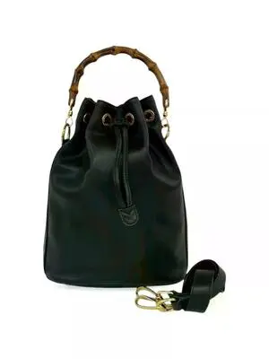 Gucci 20th Century Nylon Bamboo Bucket Bag