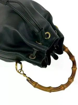 Gucci 20th Century Nylon Bamboo Bucket Bag