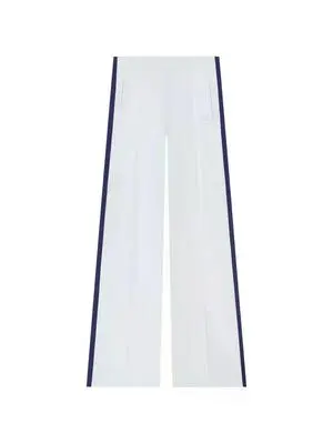 COURREGES Side-stripe Pressed-crease Track Pants - Blue