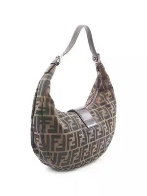 Fendi 2000-2010 Zucca Croissant Shoulder Bag
