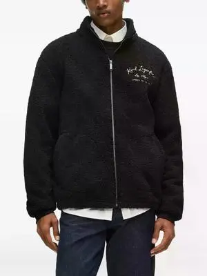 Karl Lagerfeld Embroidered Fleece Jacket