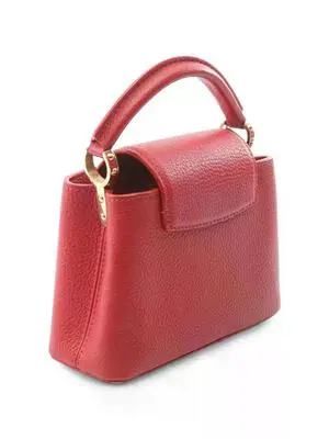 LOUIS VUITTON 2020 Taurillon Mini Capucines Satchel - Red