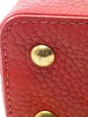 LOUIS VUITTON 2020 Taurillon Mini Capucines Satchel