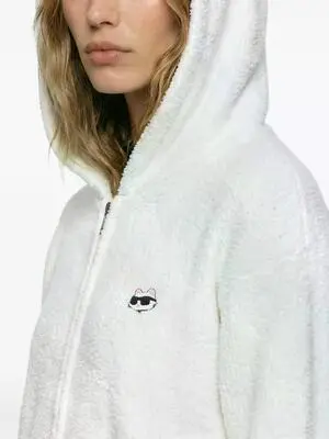 Karl Lagerfeld Ikon Choupette Fluffy Zip-up Hoodie