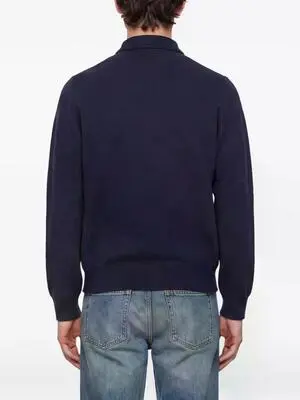LARDINI Zip-up Knitted Jacket