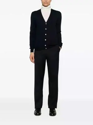 D4.0 V-neck Button-up Cardigan - Blue