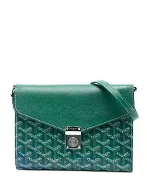 Goyard 2024 Goyardine Chypre Wallet Pouch Crossbody Bag - Green