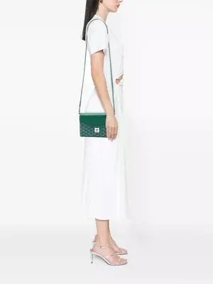 Goyard 2024 Goyardine Chypre Wallet Pouch Crossbody Bag - Green
