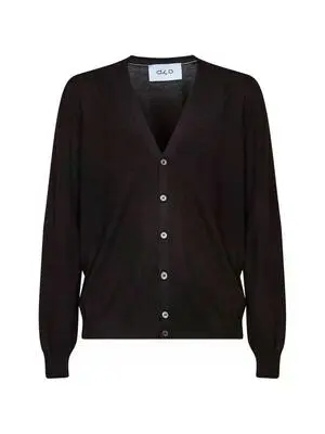 D4.0 V-neck Cardigan - Brown