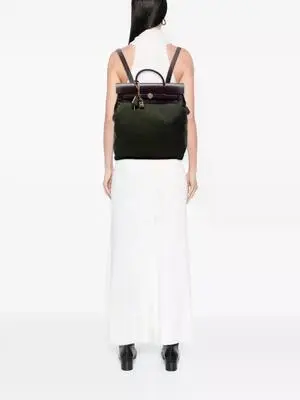 Hermès 1999 Toile Herbag Gm Backpack