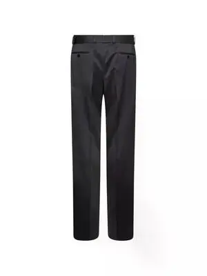 LARDINI Belted Pressed-crease Trousers