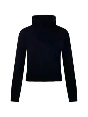 BEYOU Roll-neck Fine Knit Sweater