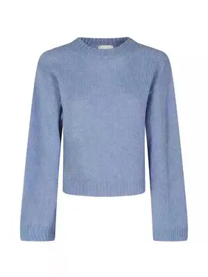 ALYSI Brushed-knit Crew Neck Sweater