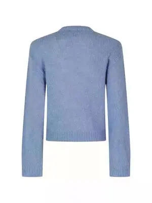 ALYSI Brushed-knit Crew Neck Sweater