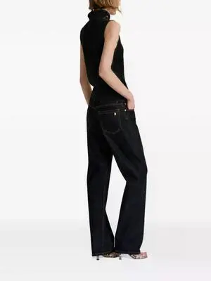 Alberta Ferretti Button-detail Turtleneck Tank Top