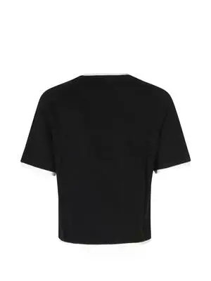 SEMICOUTURE Layered-effect Short-sleeve Sweater