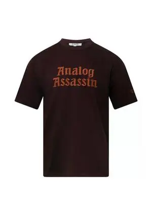 BLACKJACK Embroidered Logo-patch T-shirt - Brown