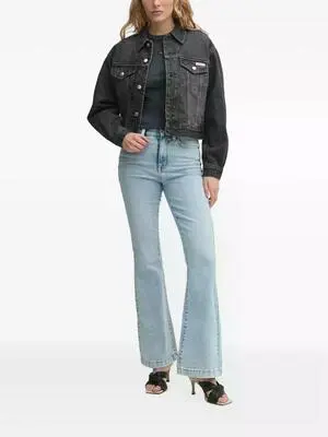 Dkny Faded Flared-leg Jeans