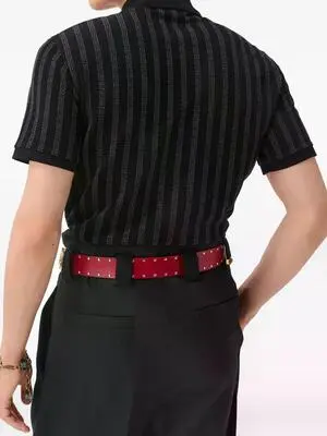 Versace Jacquard Cotton Piqué Polo