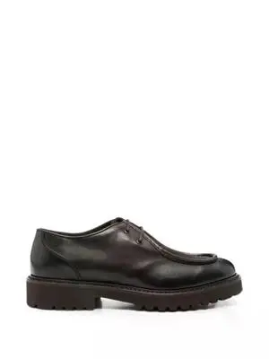 DOUCAL'S Round-toe Derby Shoes With Paneled Design