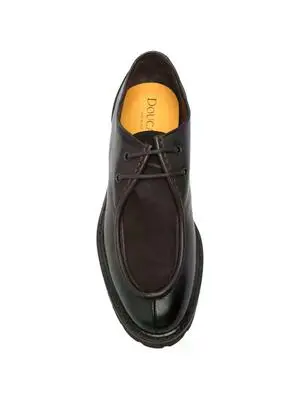 DOUCAL'S Round-toe Derby Shoes With Paneled Design
