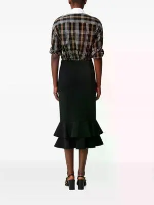 Claudie Pierlot Flared Ruffled Midi Skirt