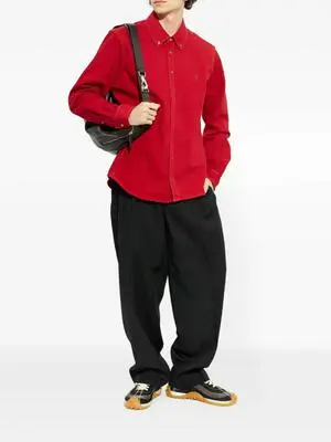 AMI Paris Denim Shirt - Red