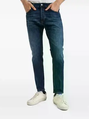 DONDUP Faded Wash Whiskered Jeans - Blue
