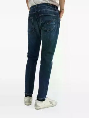 DONDUP Faded Wash Whiskered Jeans