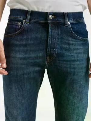 DONDUP Faded Wash Whiskered Jeans