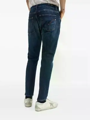 DONDUP Faded Wash Whiskered Jeans