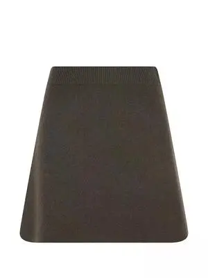 LISA YANG The Clare Ribbed-knit Mini A-line Skirt