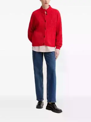 GESTUZ Relaxed Fit Ribbed Knit Cardigan