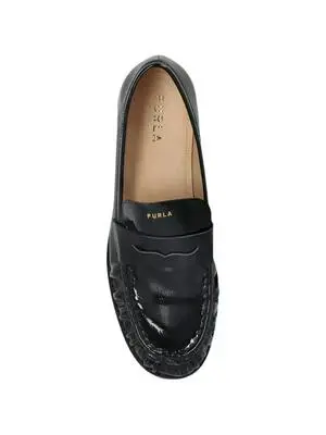 Furla Patent Leather Loafers