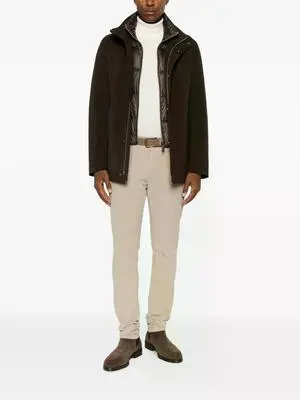 Tagliatore Long Sleeve Turtleneck Sweater - White