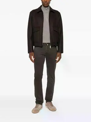 Tagliatore Quarter-zip Polo Shirt - Neutrals