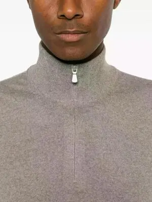 Tagliatore Quarter-zip Polo Shirt