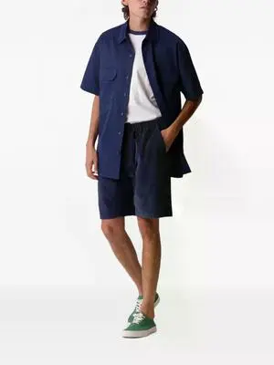 FORTELA Hap Short-sleeve Twill Shirt - Blue