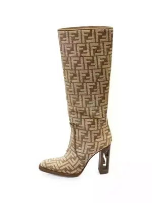Fendi Zucca Chenille Knee-length Boots