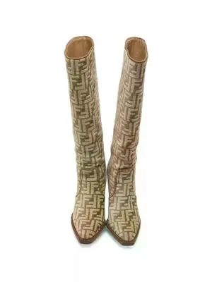 Fendi Zucca Chenille Knee-length Boots