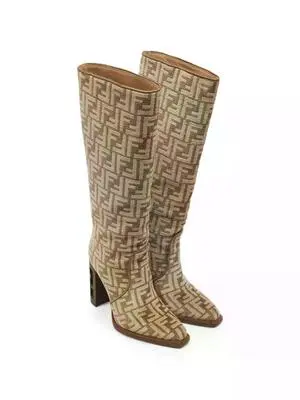 Fendi Zucca Chenille Knee-length Boots