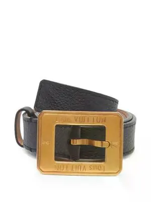LOUIS VUITTON 2008 Slim Buckle Belt - Black