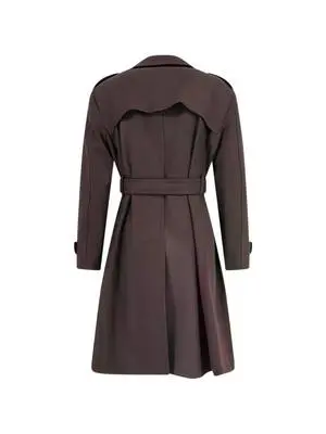 Tagliatore Double-breasted Belted Virgin Wool Trench Coat