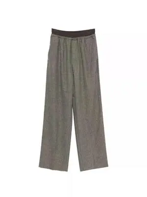 ROSSI Ellor Pinstripe-pattern Logo-waistband Track Pants